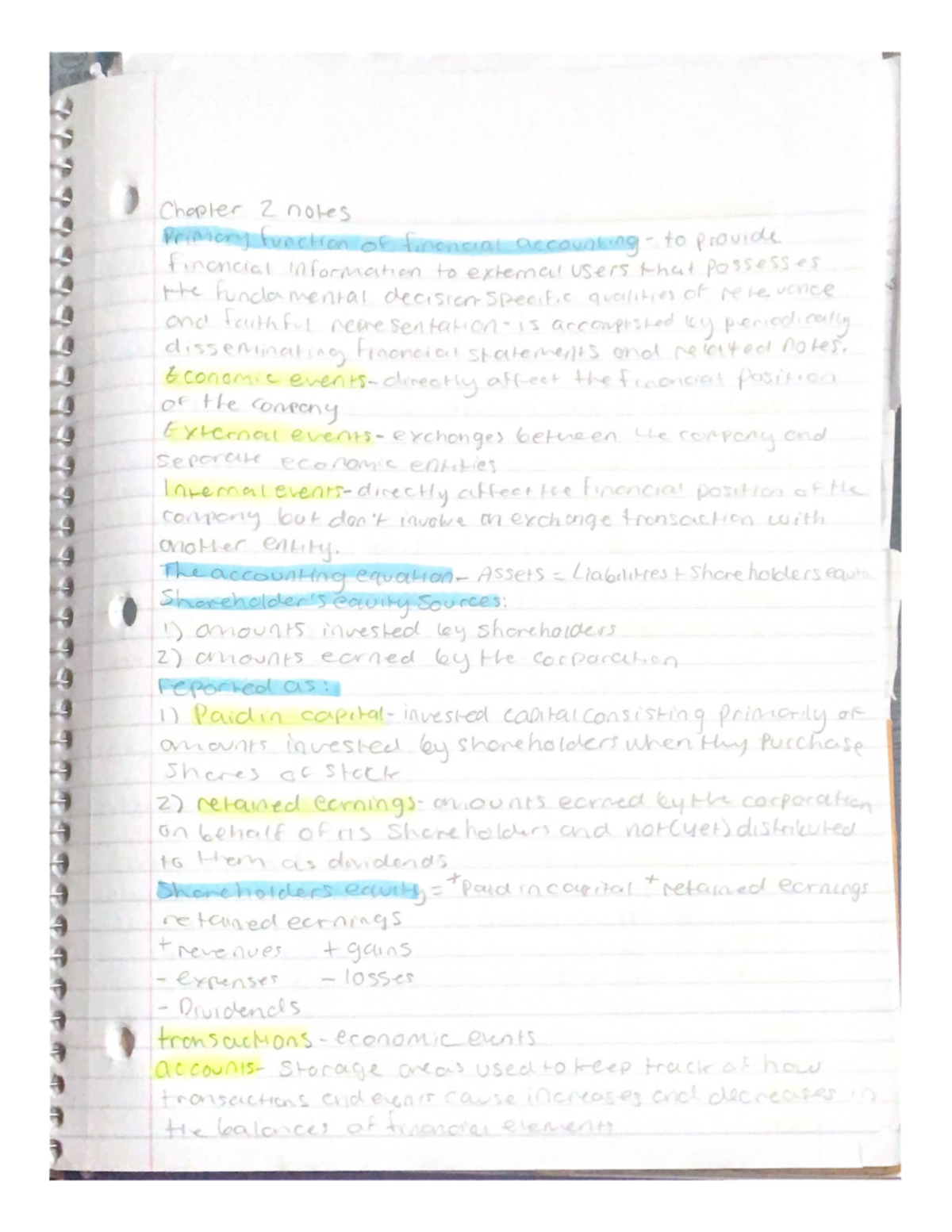 Chapter 2 book notes - AC 300 - Studocu