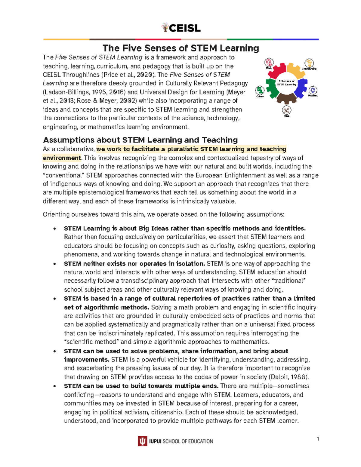 The five senses of stem learning - The Five Senses of STEM Learning The ...