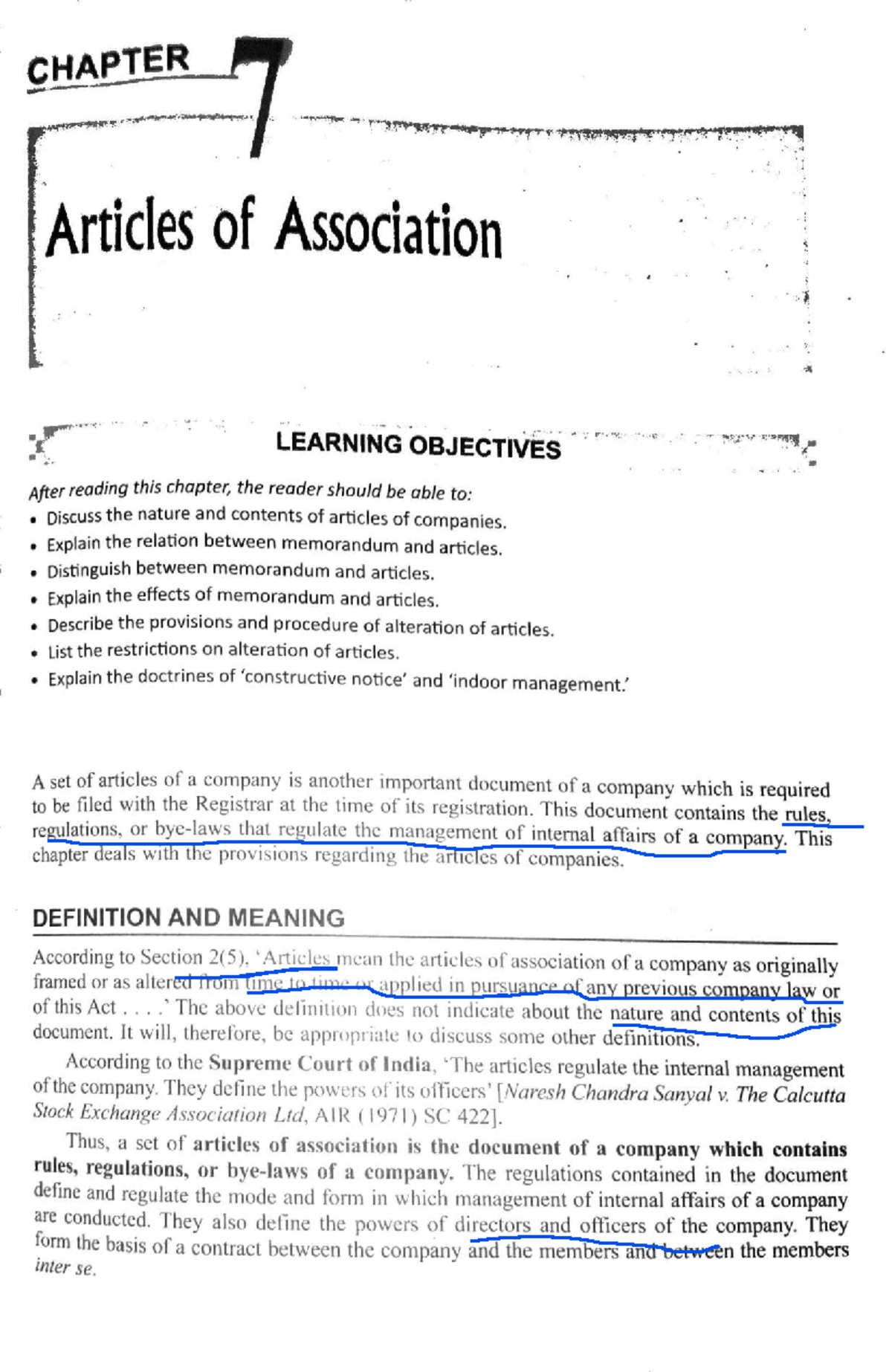 Aoa - Management Concepts And Organizational Behaviour - Studocu