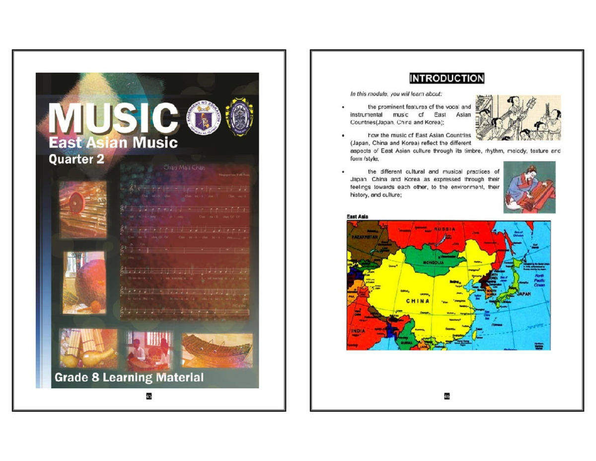 Music quarter 2 - pdf - INTRODUCTION In this module, you will learn ...