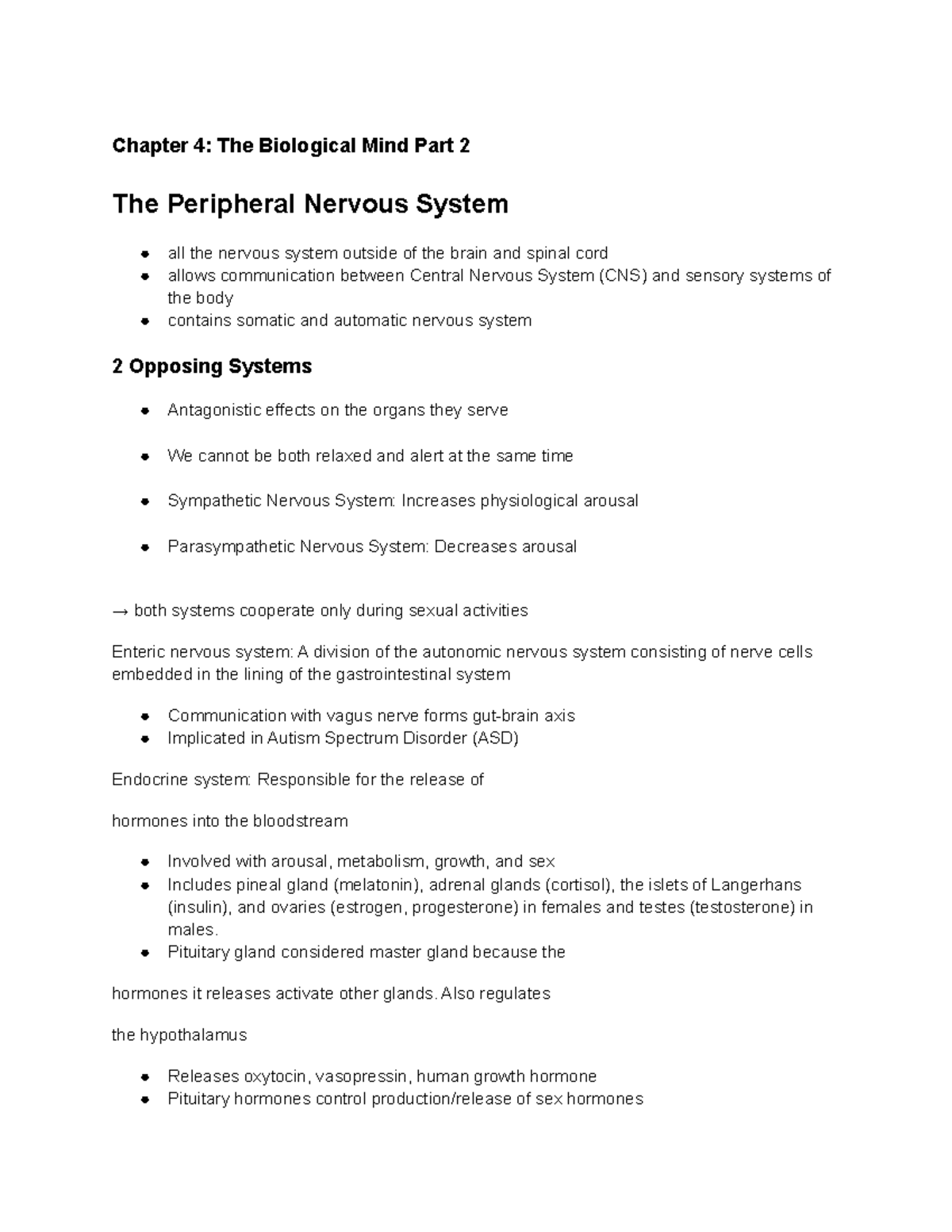 Gen Psych Chapter 4 (Part 2) - Chapter 4: The Biological Mind Part 2 ...