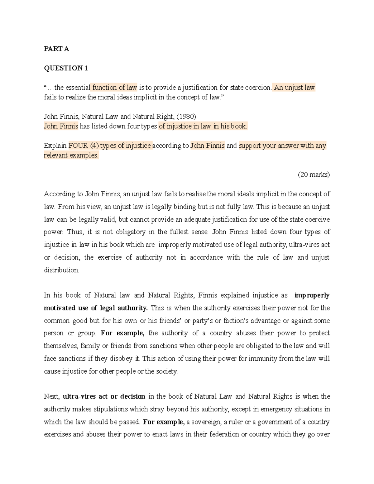 LAW 034 Final TEST U02 Jilwah Syamila Binti MOHD NU'MAN - PART A ...