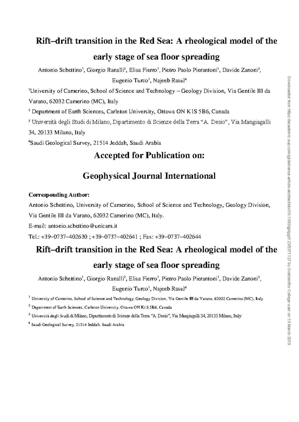 10 - Summary Process Mining - Rift–drift transition in the Red Sea: A ...