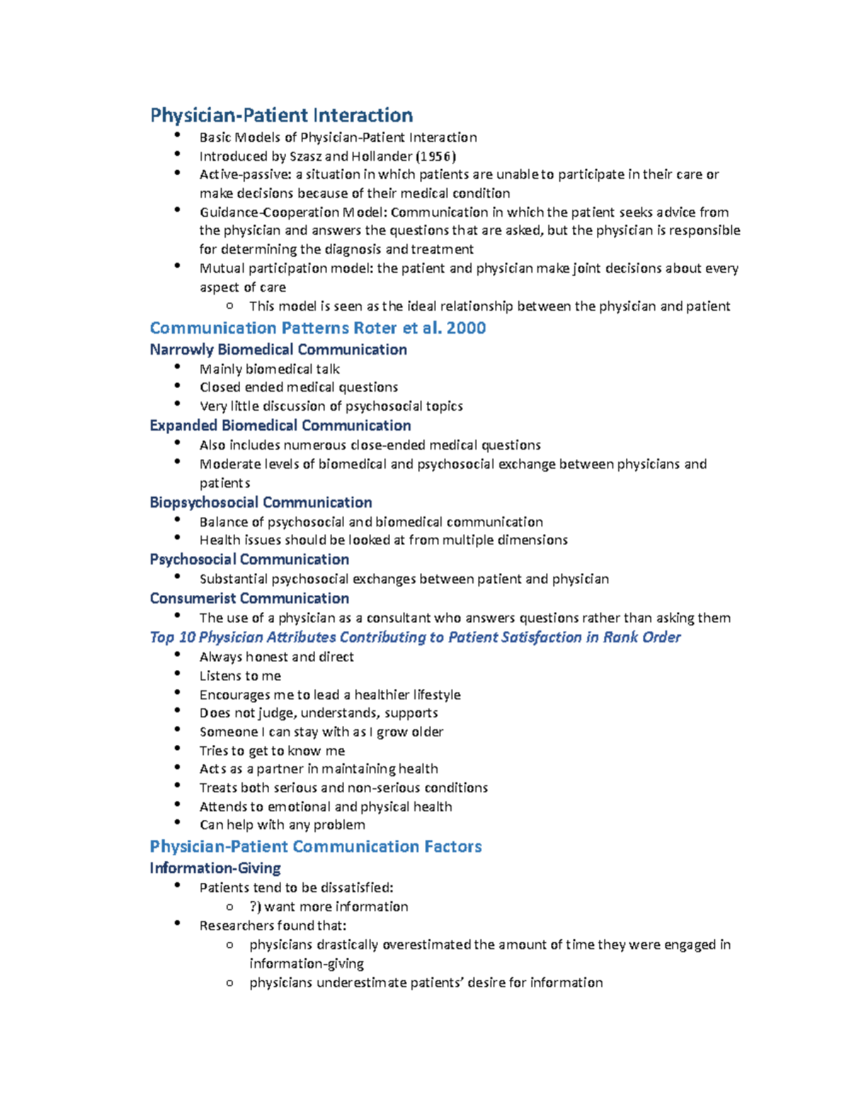 Ch 4 Psych 2036 - Lecture notes from chapter 4 Health Communication ...