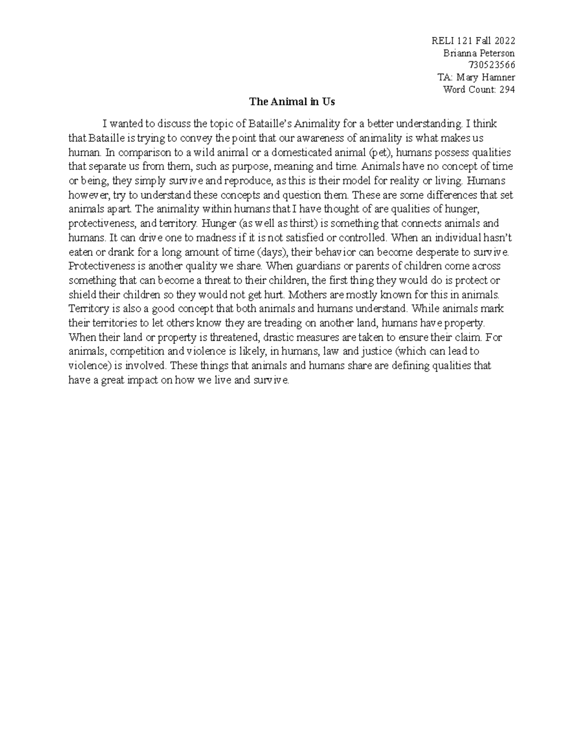 250 Word Response #7 - Here's my understanding for this author. Maybe ...