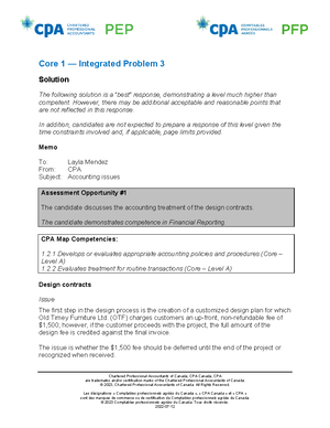 PEP Core 1 - Practice Case 2 - Chartered Professional Accountants of ...
