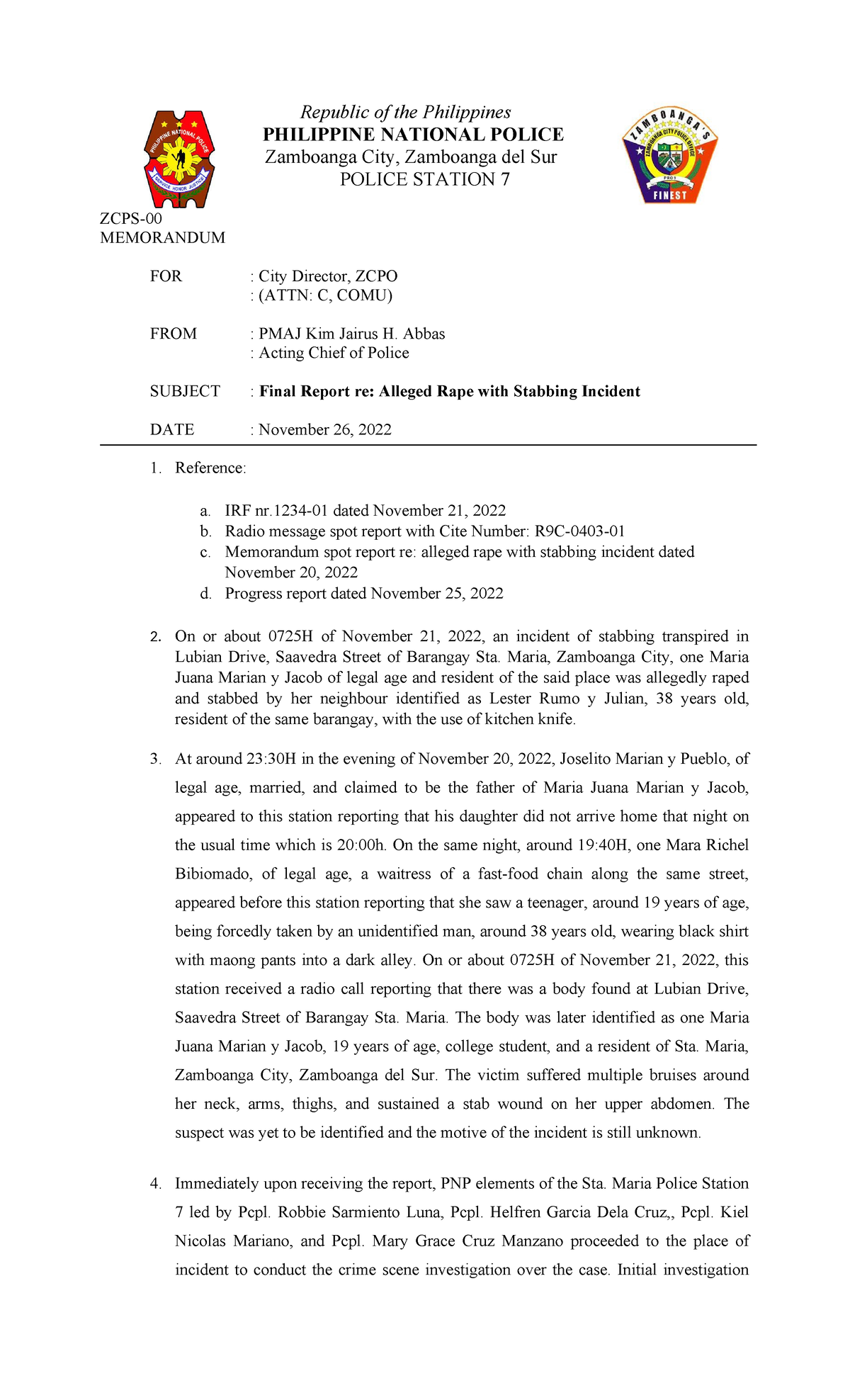 Final Report Draft - Republic of the Philippines PHILIPPINE NATIONAL ...