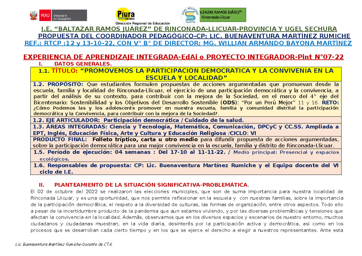 3Y4 Ed Aí N°7-SG6-SL28-d 17-10a-11-11-22docx - Rinconada-Llicuar I ...