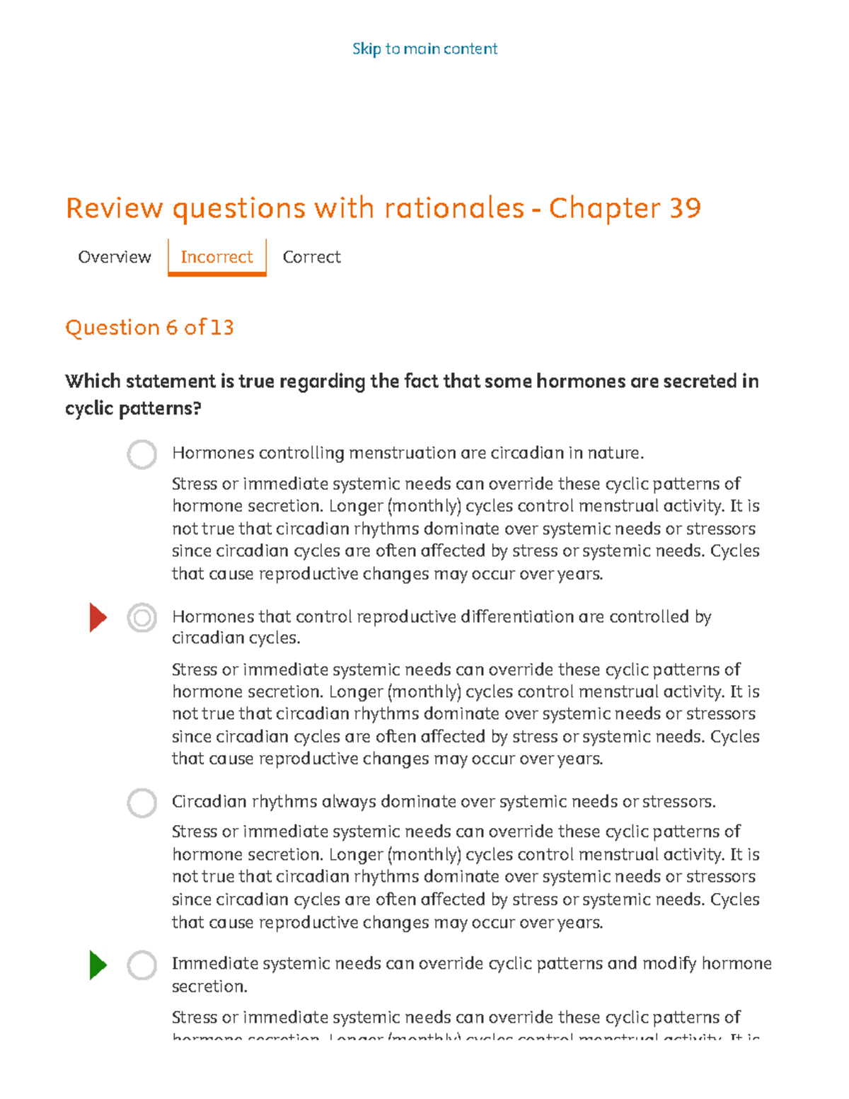 Ch 39 q and answers 2 - notes - Review questions with rationales ...