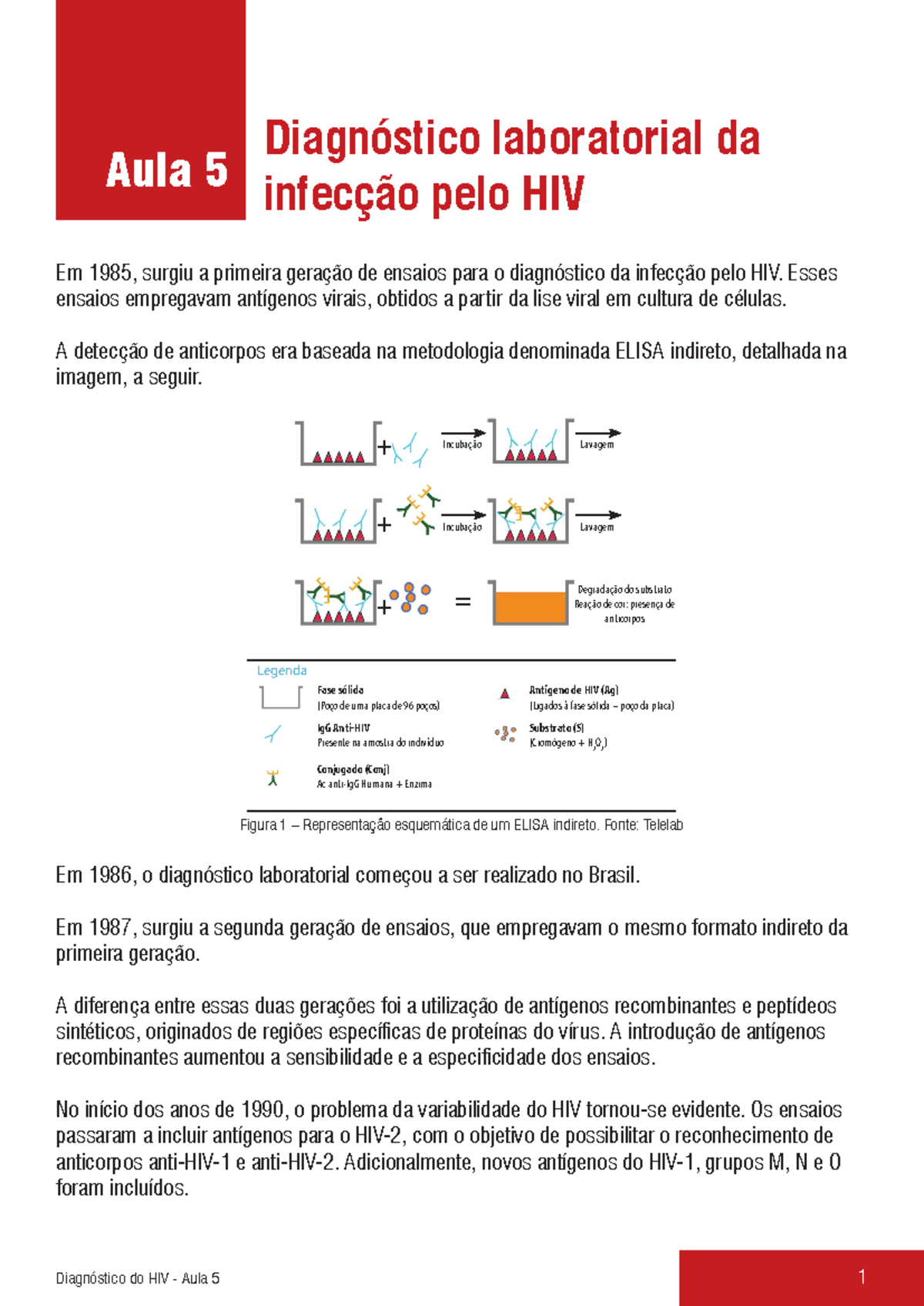 6 - HIV - teste elisa - Topicos sobre o diagnostico laboratorial da ...