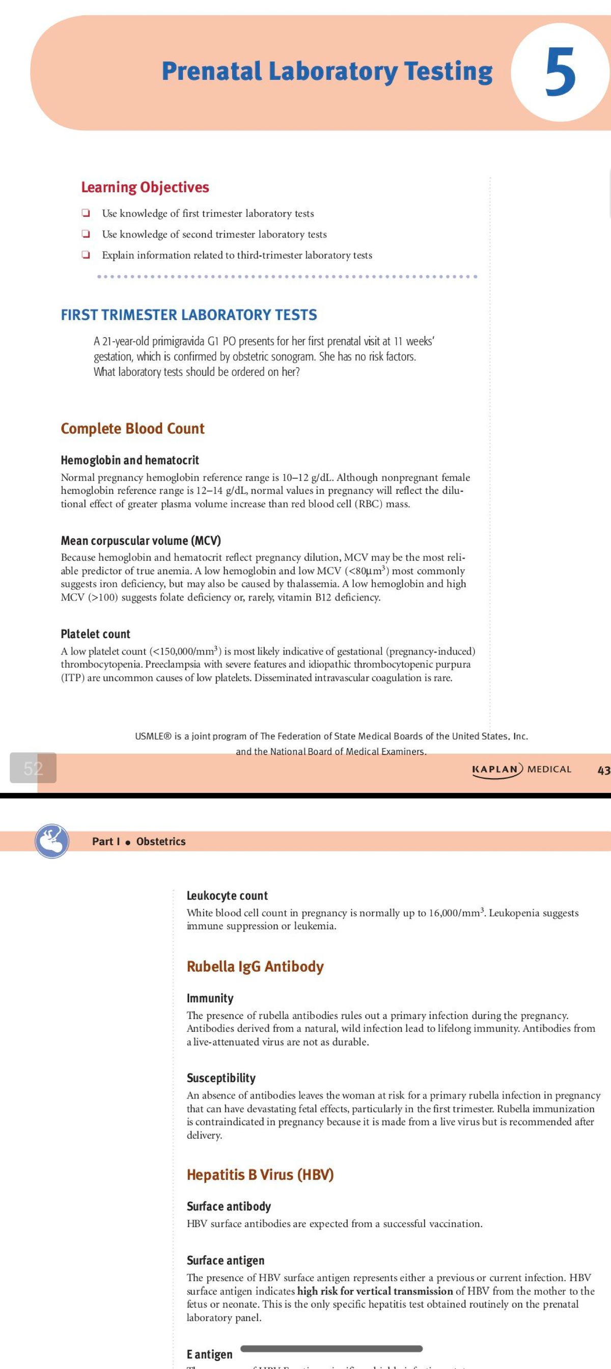 Prenatal laboratory findings - Bsc nursing - Studocu