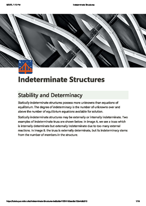 022 - Theory of structure 1 - Studocu