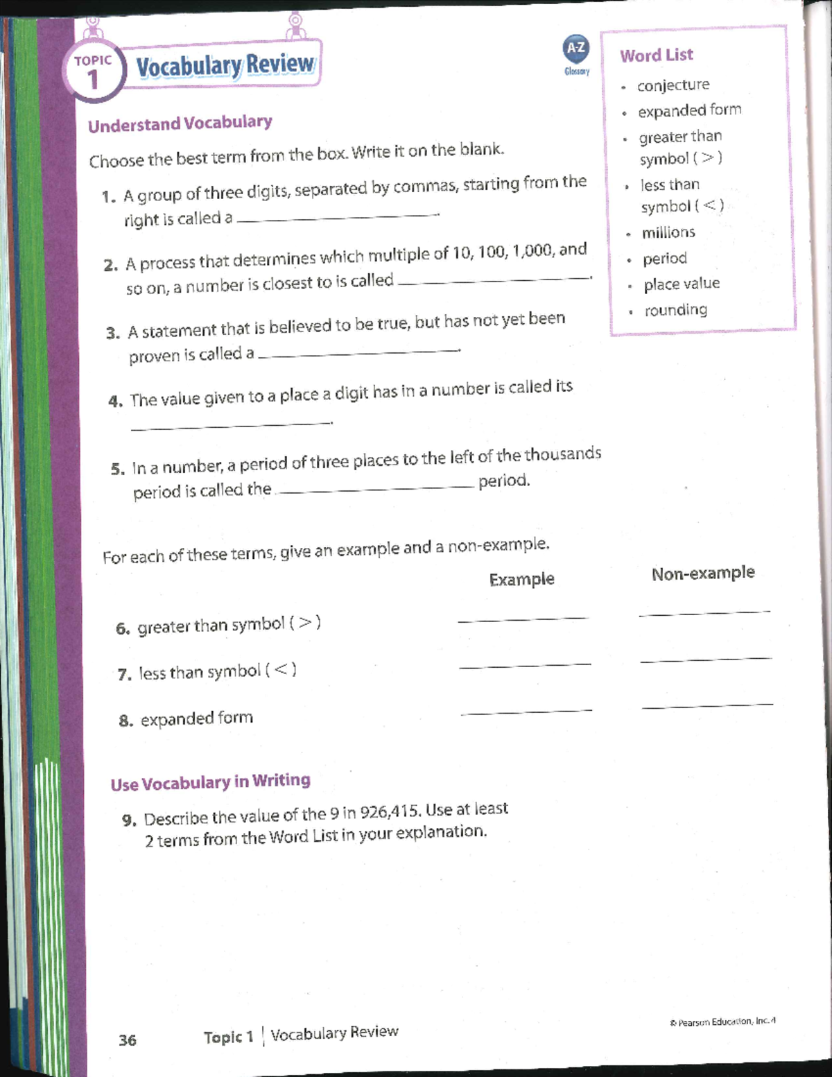 Topic 1 Vocabulary Envisions - Studocu