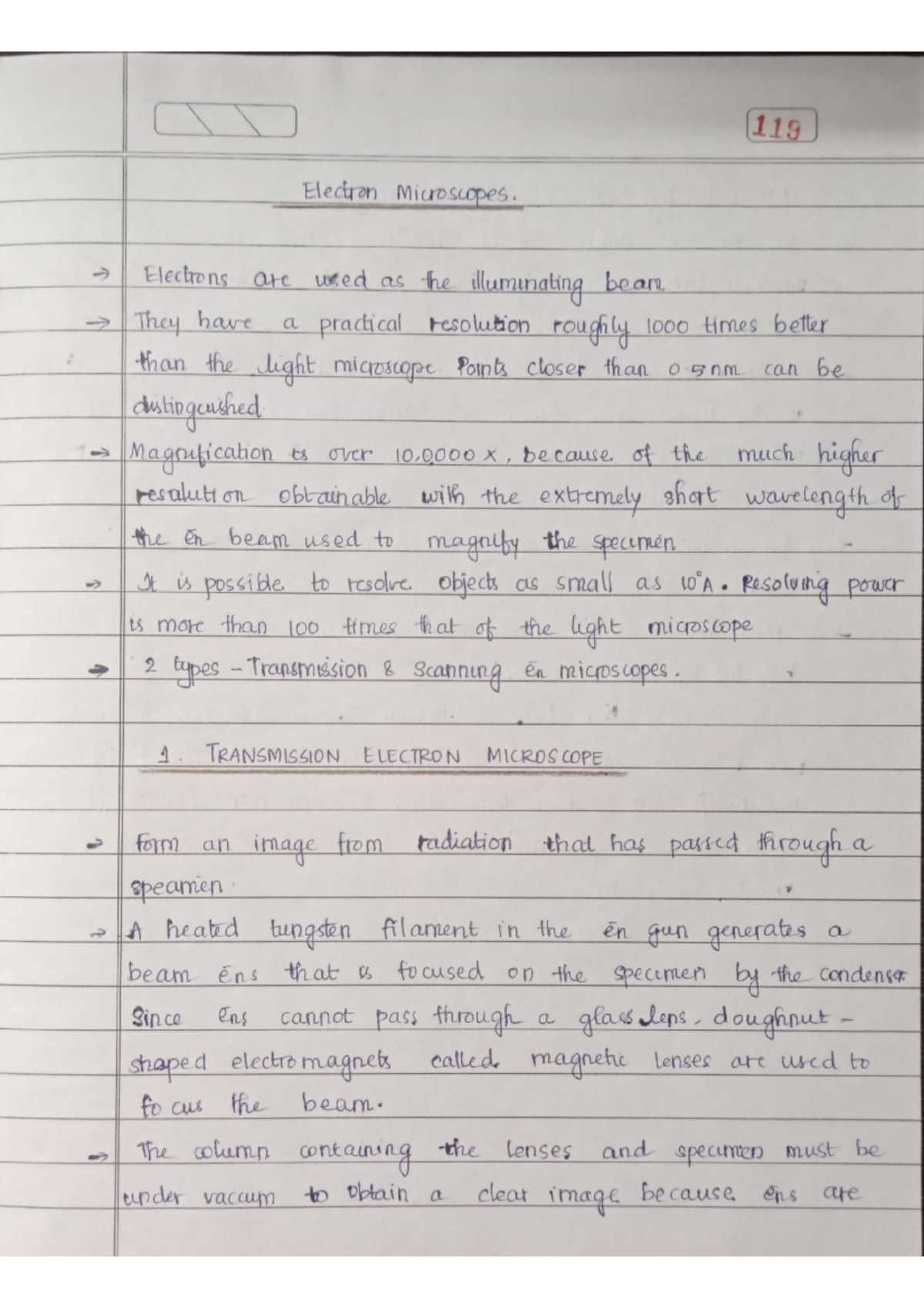 Electron microscopy - It is assignment topic - Medical laboratory ...