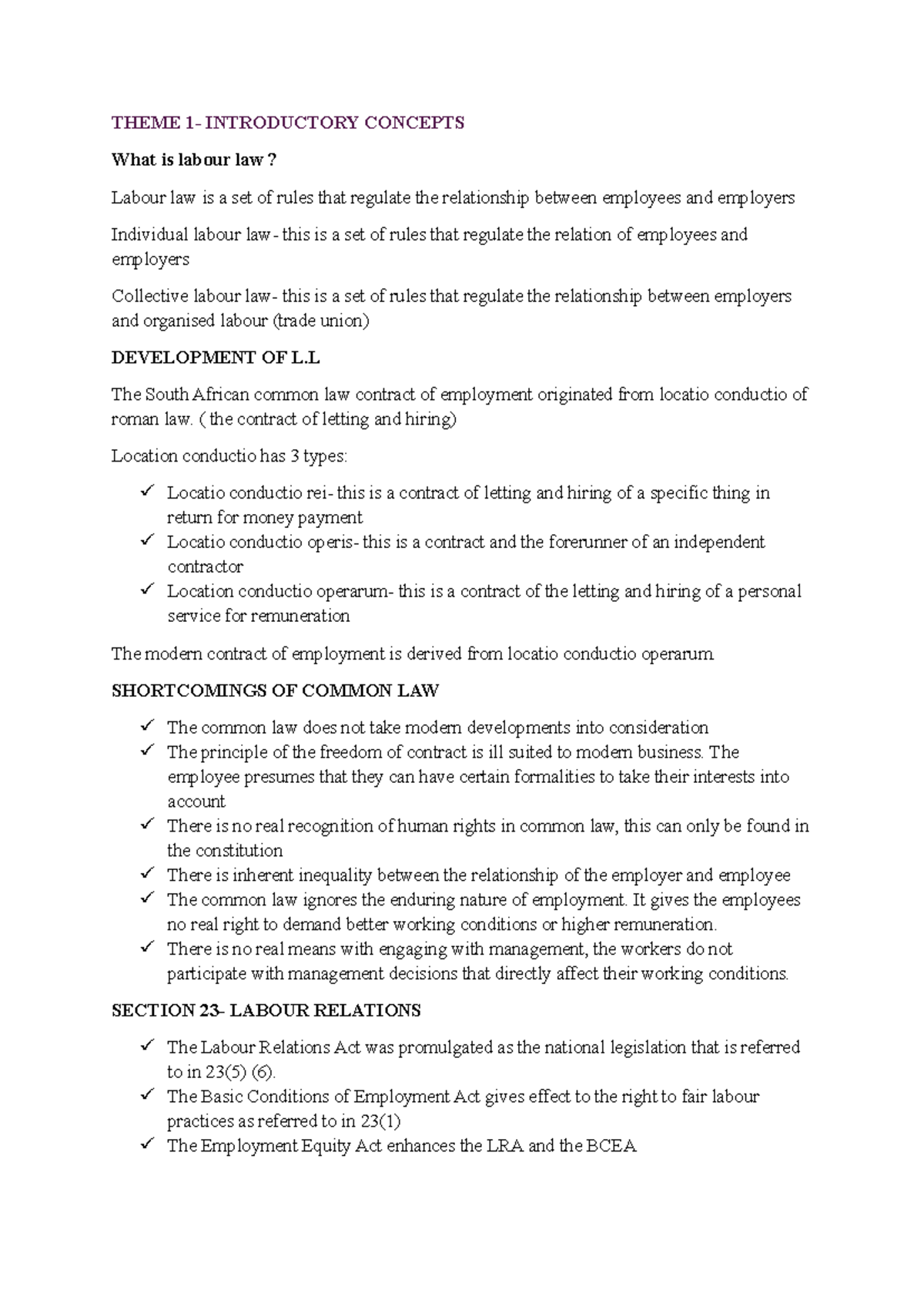 Theme 1 - Explanatory notes - THEME 1- INTRODUCTORY CONCEPTS What is ...