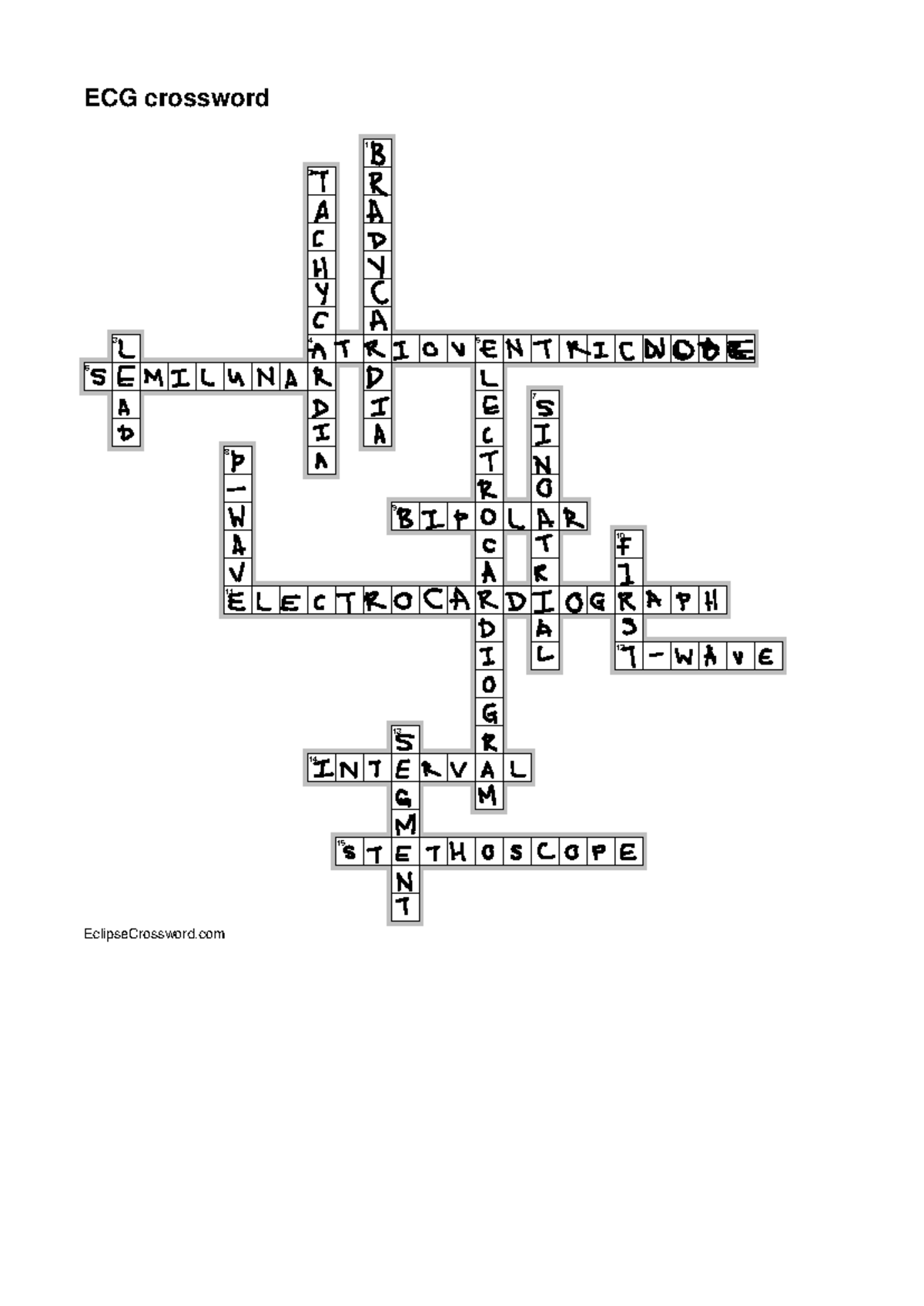 2020 Neurological%20exam Crossword%20puzzle copy - FLG 212 - ECG ...
