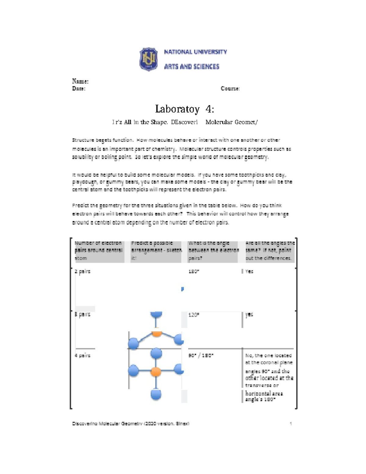 PDF TO Dapat - GOOD - Laboratoy 4: I r'z All in the Shape. DEscoveri ...