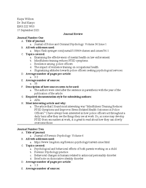 Argumentative Paper - ENG 111 - Kaiya Willson Professor Justice Eng.111 ...