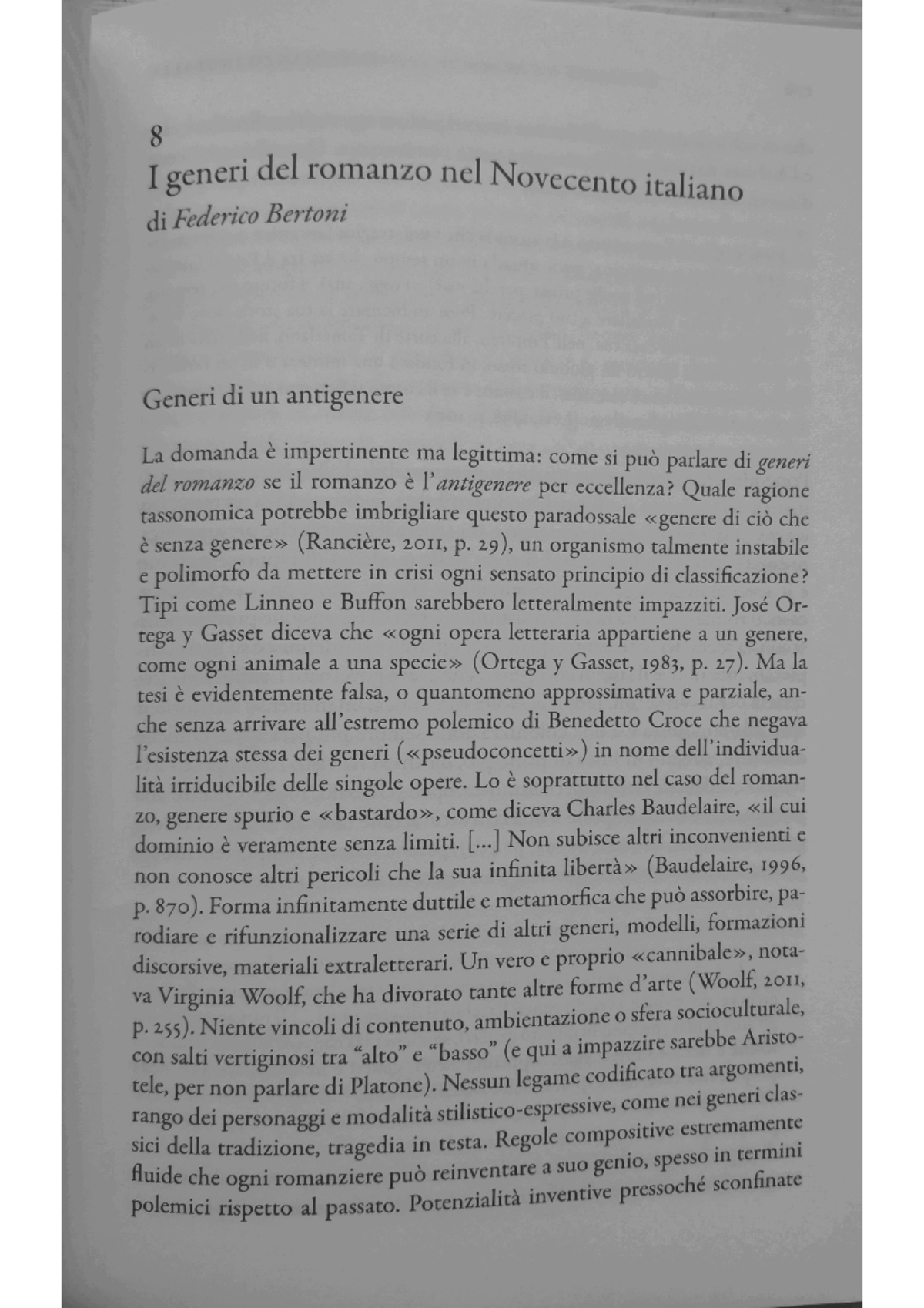 I generi del romanzo nel 900 ita - Letteratura italiana moderna e ...