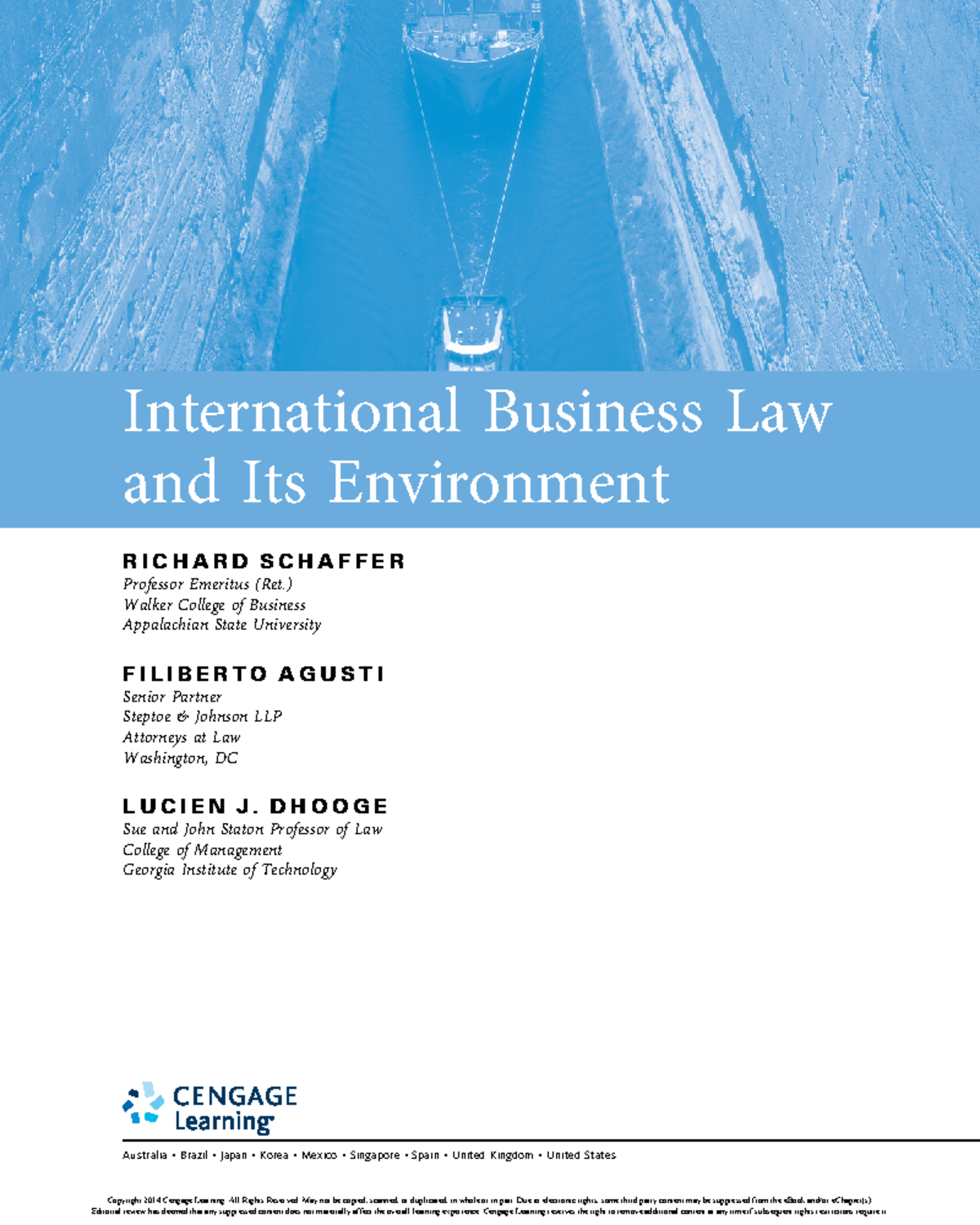 Contents - International Business Law and Its Environment R I C H A R D ...
