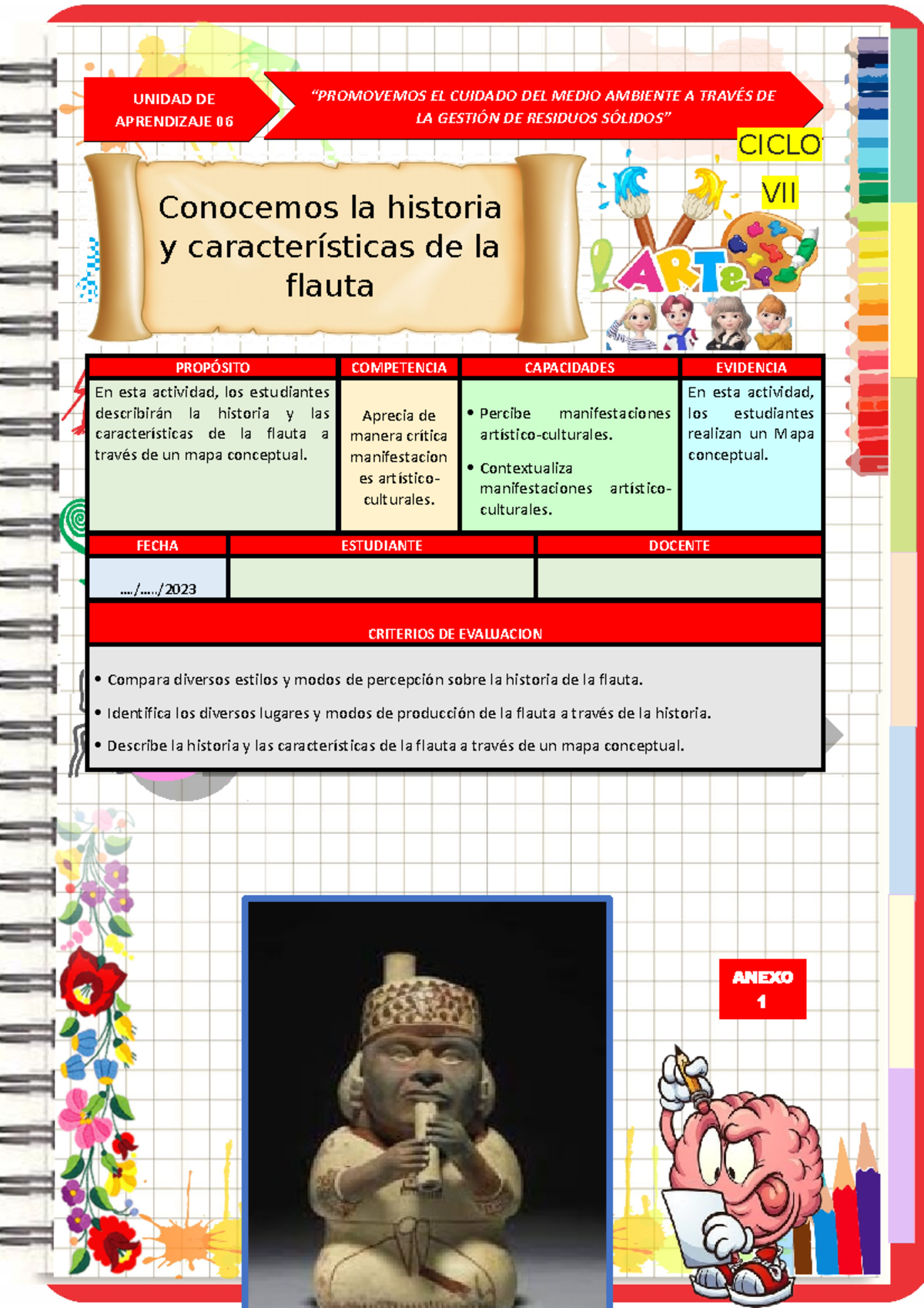 3° 4° ACT 02-AYC-U6 - SEPARATA ARTE Y CULTURA - ####### “PROMOVEMOS EL ...