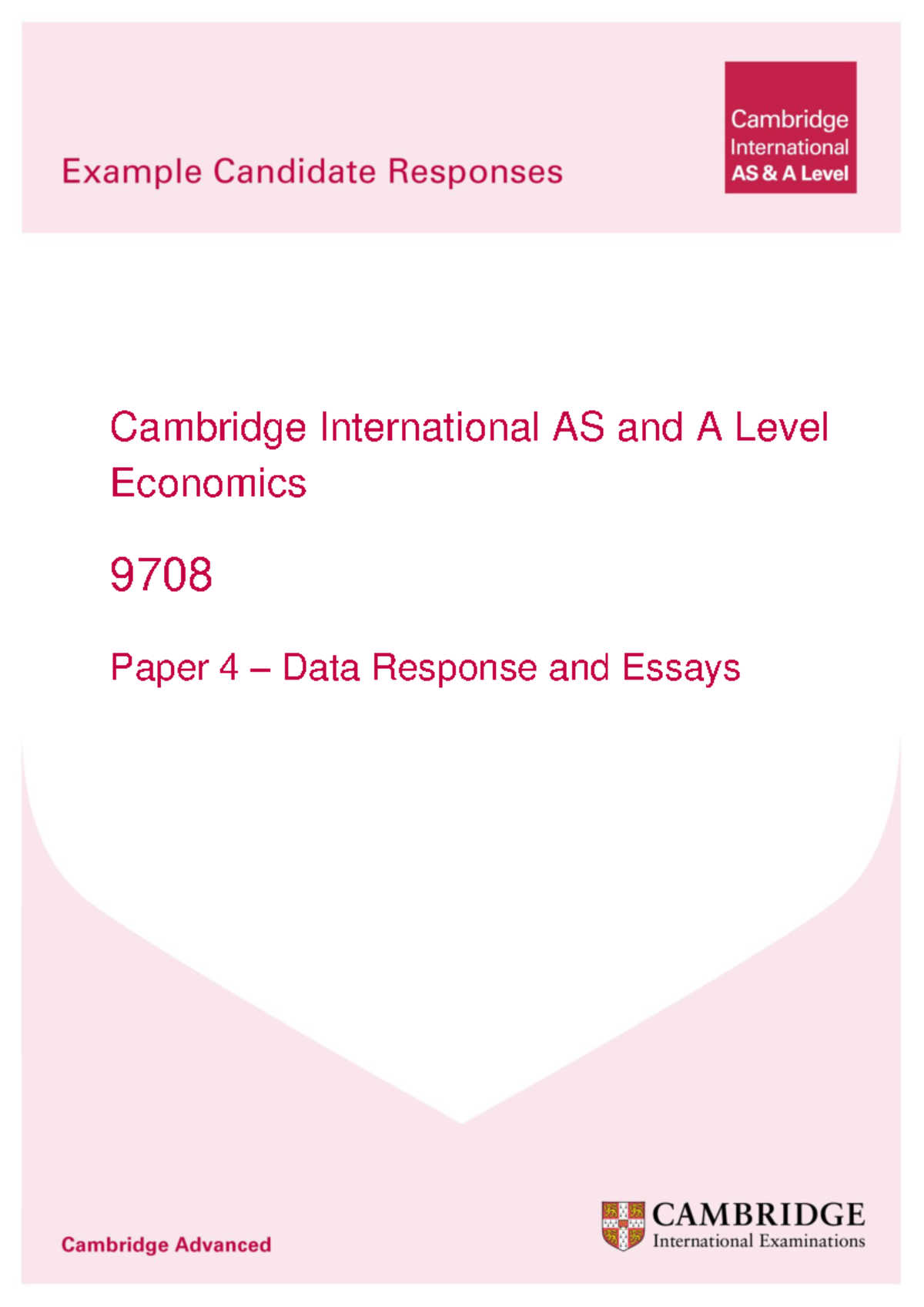ECR AS-AL Economics 9708 P4 v3 - Cambridge International AS and A Level ...