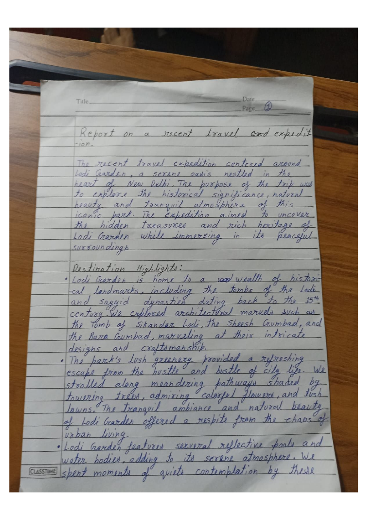 Report - BA 501 - Studocu