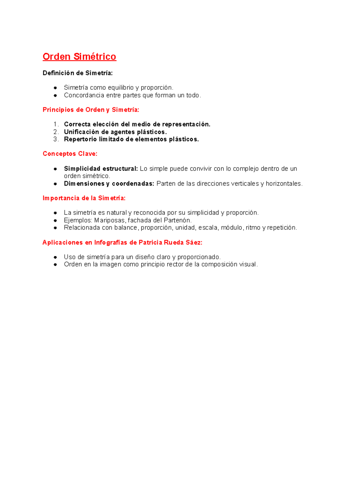 Morfología 3-3 - Resumen - Orden Simétrico Definición de Simetría ...