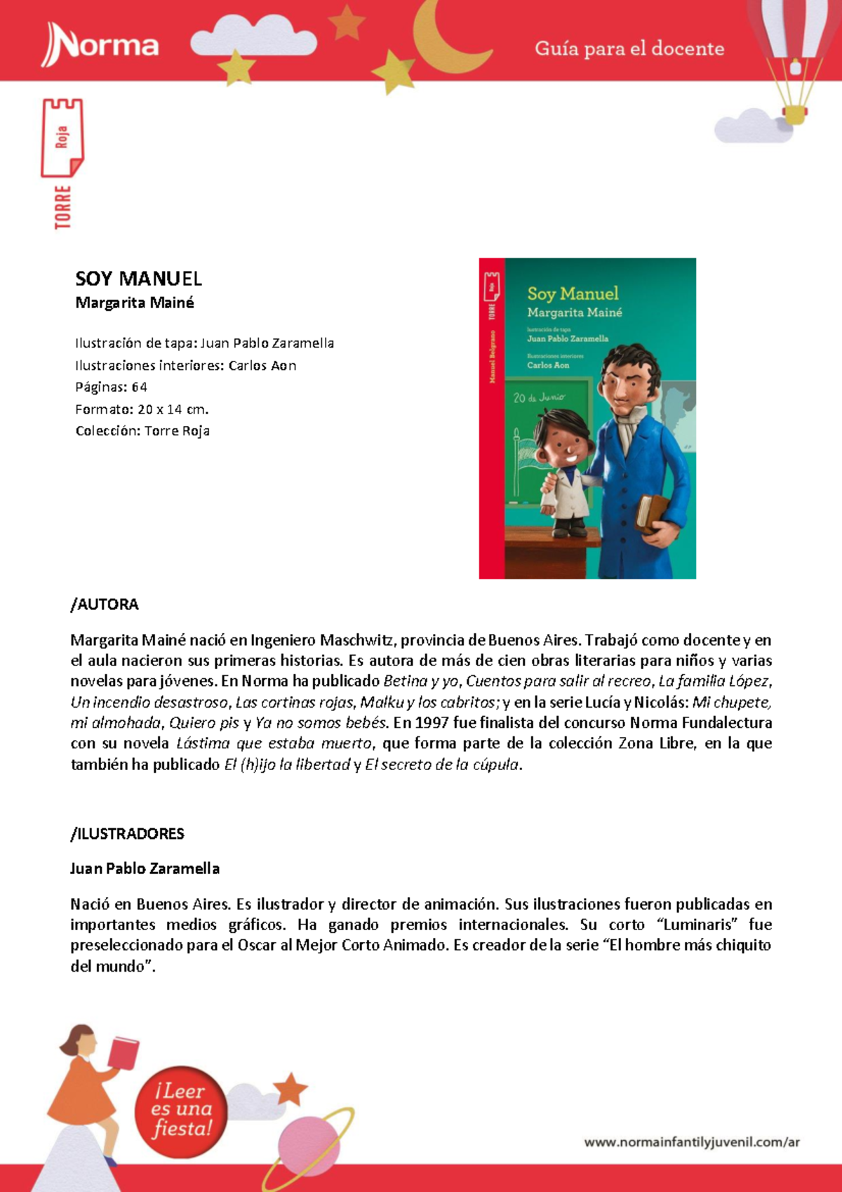 Soy manuel guia docente - /AUTORA Margarita Mainé nació en Ingeniero Maschwitz, provincia de ...