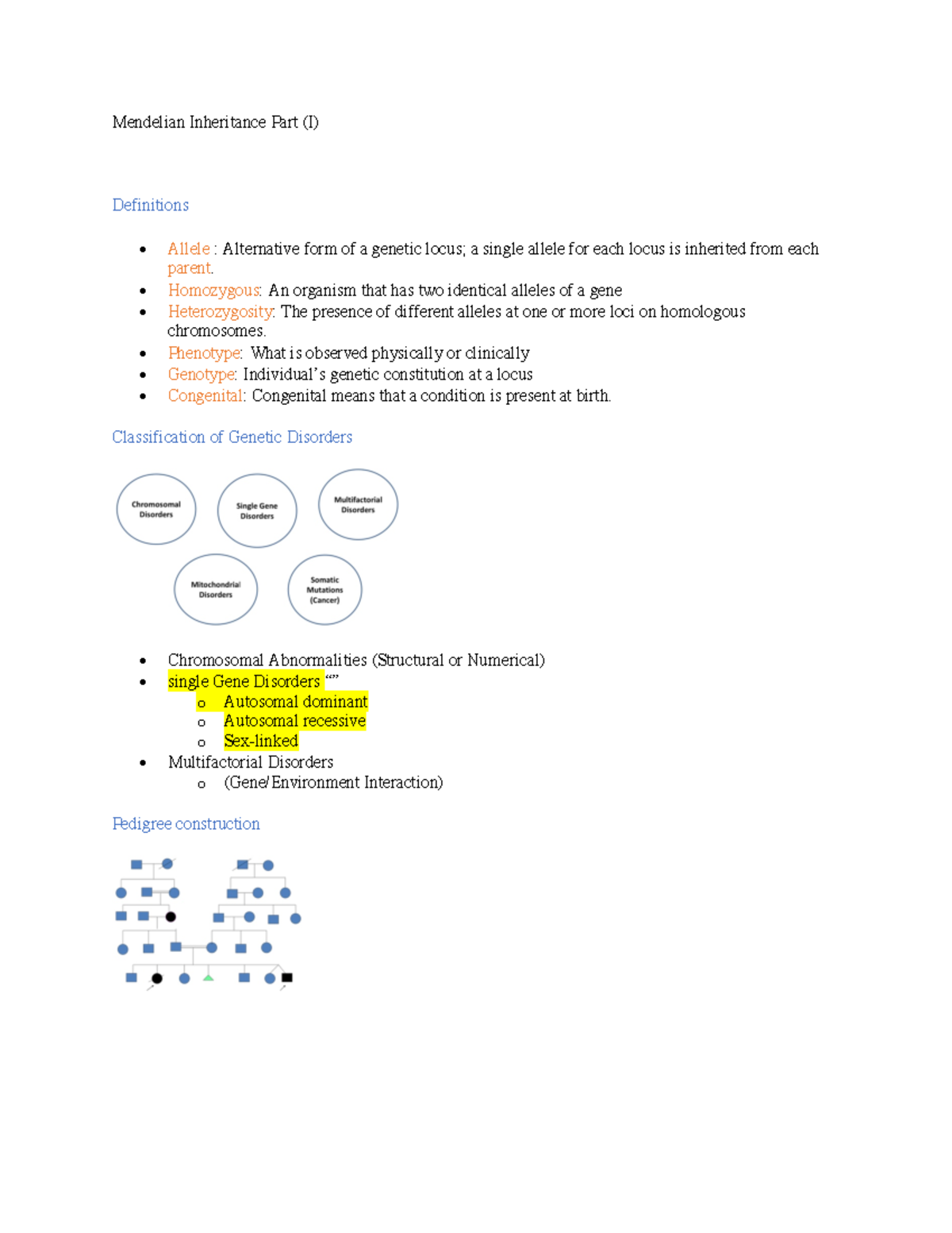 Mendelian Inheritance P1 - Homozygous: An organism that has two ...