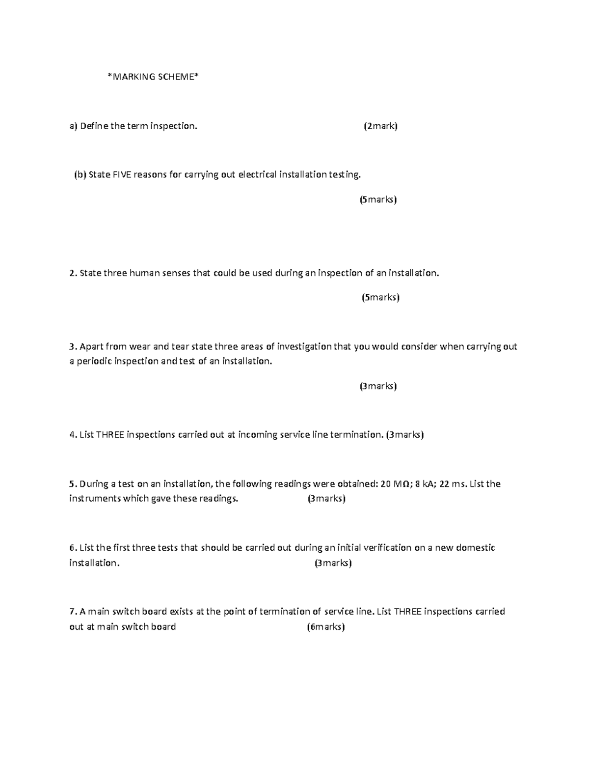 Marking Scheme-WPS Office - MARKING SCHEME a) Define the term ...