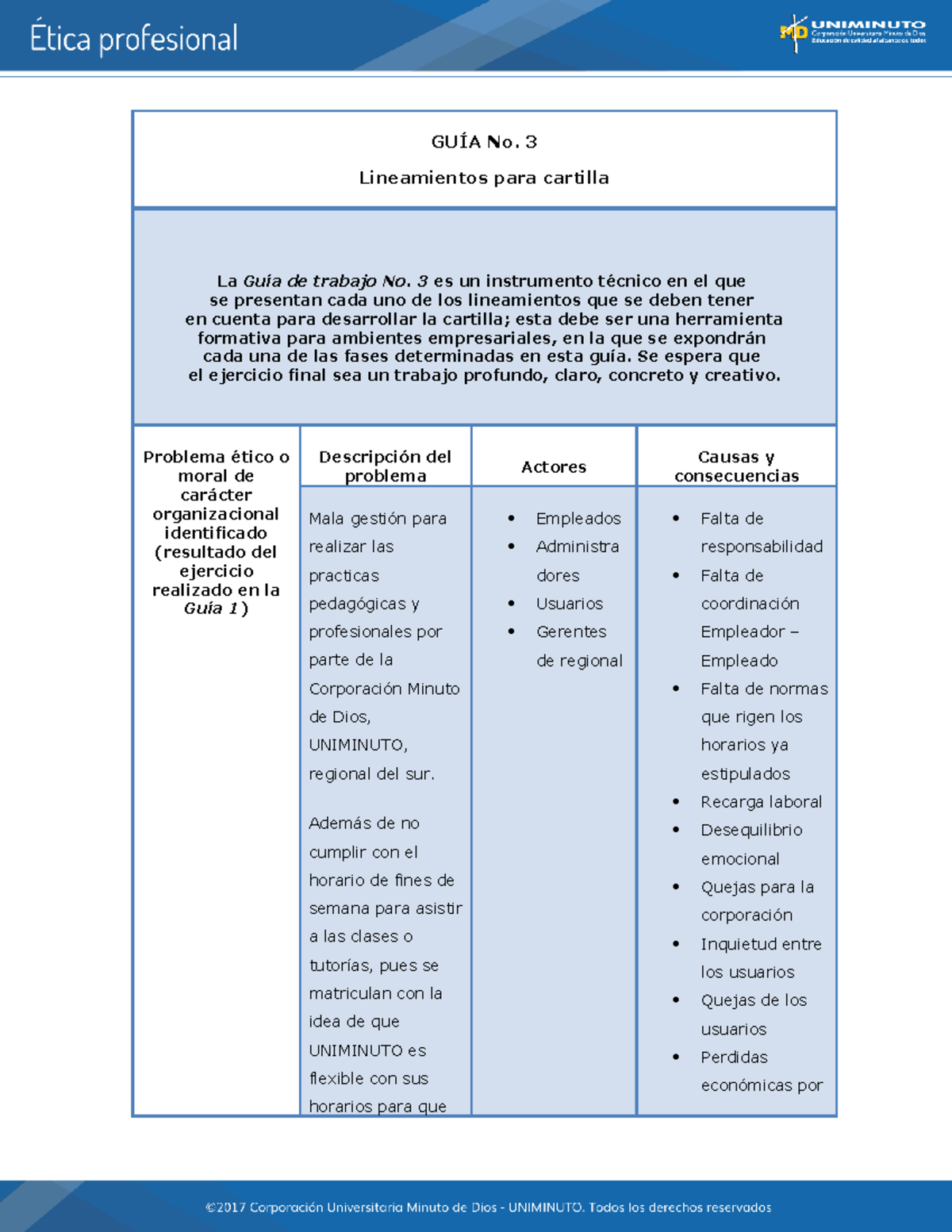Uni7 act8 gui 3 lin par car - GUÍA No. 3 Lineamientos para cartilla La ...
