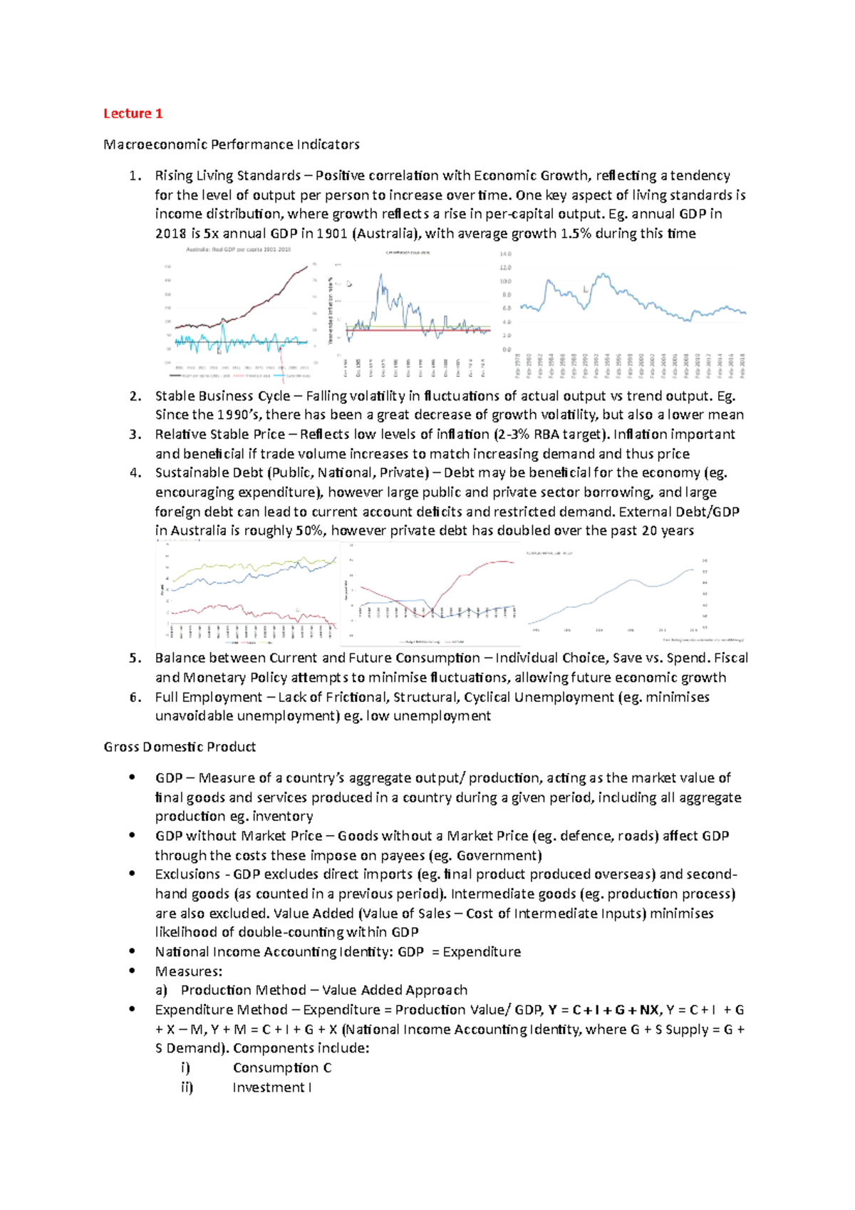 ECON 110 Lecture Notes - ECON110 - MQ - Studocu