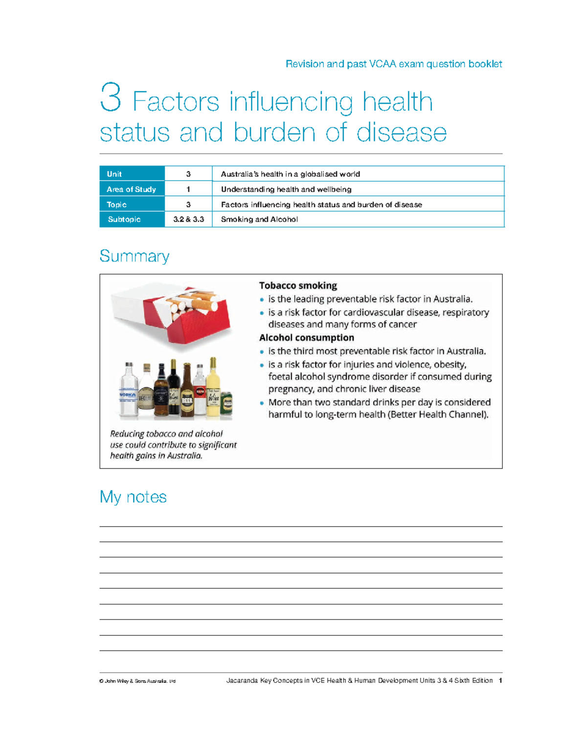 Jacaranda chapter 3 practise exam questions - Revision and past VCAA ...