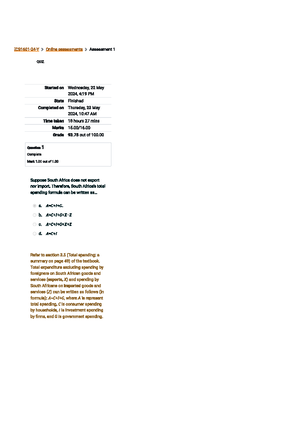 AIN2601 Assessment 5 2023 S2 - ASSESSMENT 5 Practical Accounting Data ...
