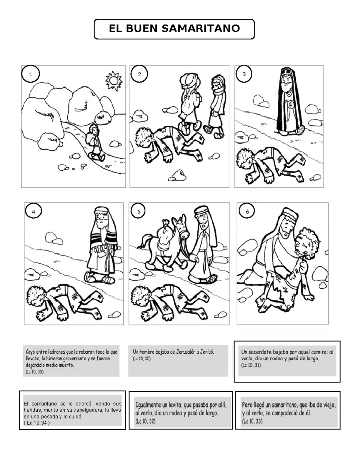 El buen samaritano 1 - educacion primaria tutoria - EL BUEN SAMARITANO ...