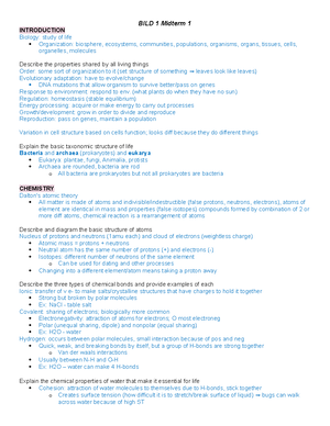 BILD 1 UCSD Bonds Notes - Bonds Covalent, ionic, hydrogen Covalent ...