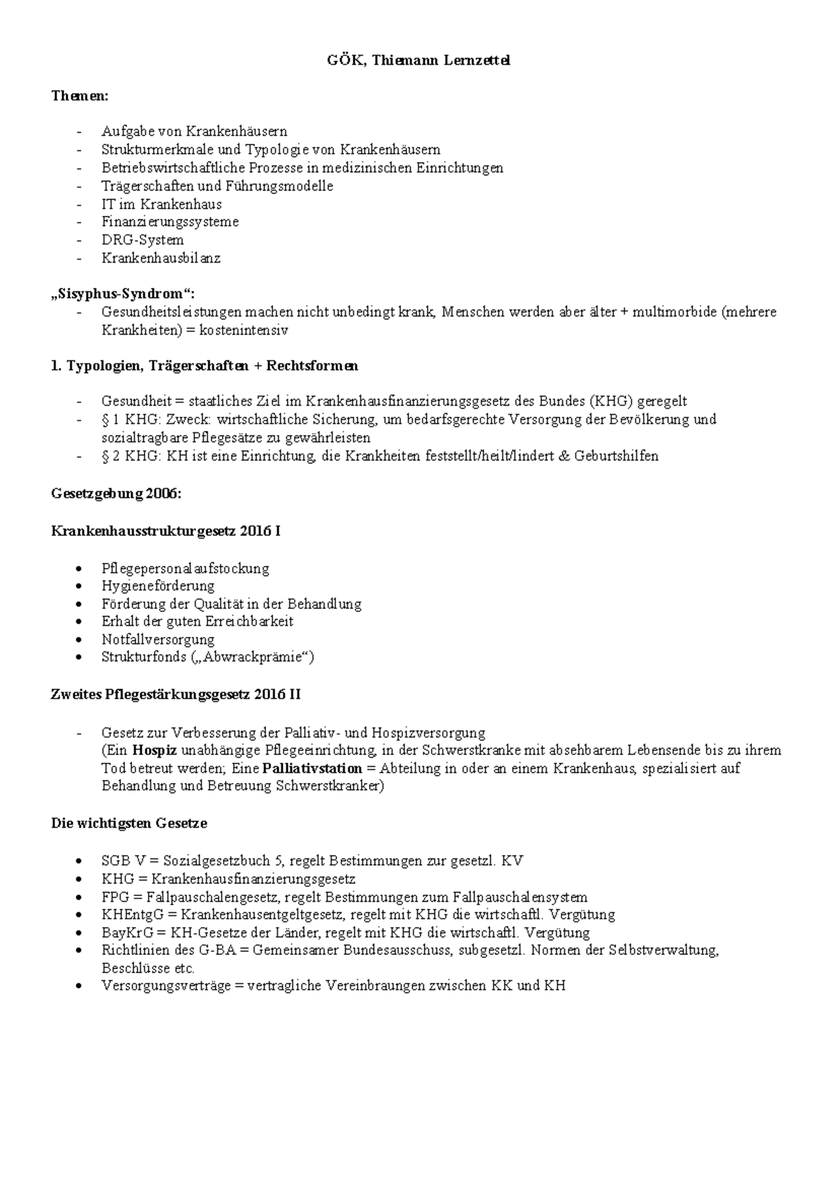 GÖK, Thiemann Lernzettel - Warning: TT: undefined function: 32 GÖK, Thiemann Lernzettel Themen ...