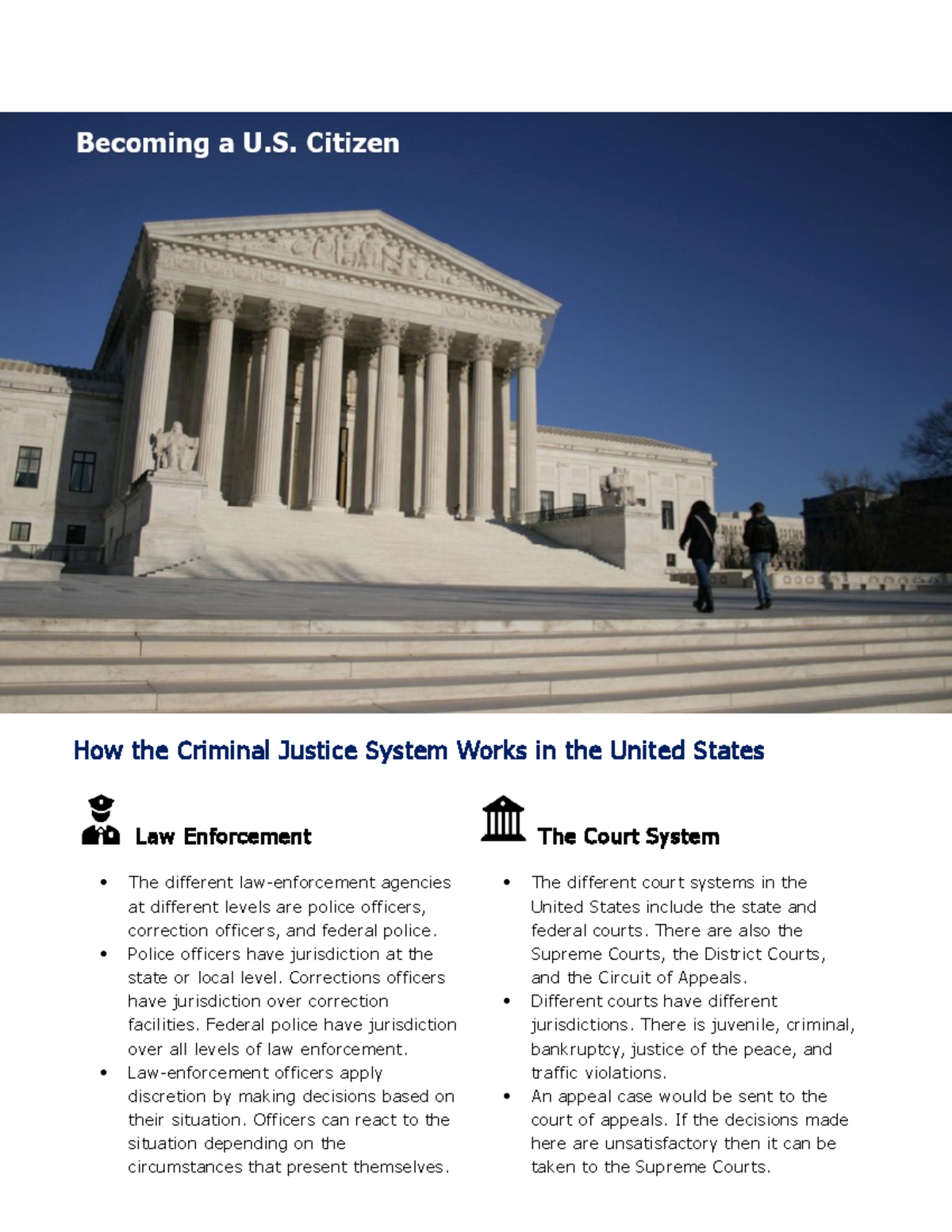CJ 112 Project Two Template - How the Criminal Justice System Works in ...