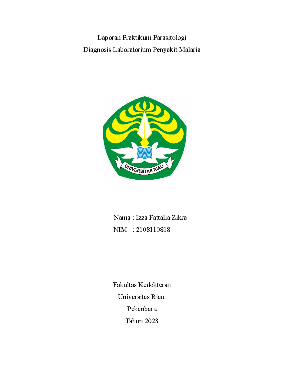 Laprak Parasit - 000000 - Laporan Praktikum Parasitologi Diagnosis ...