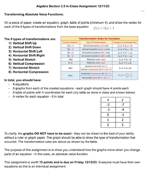 Common Tangent Project Student Guide - Common Tangents You have studied ...