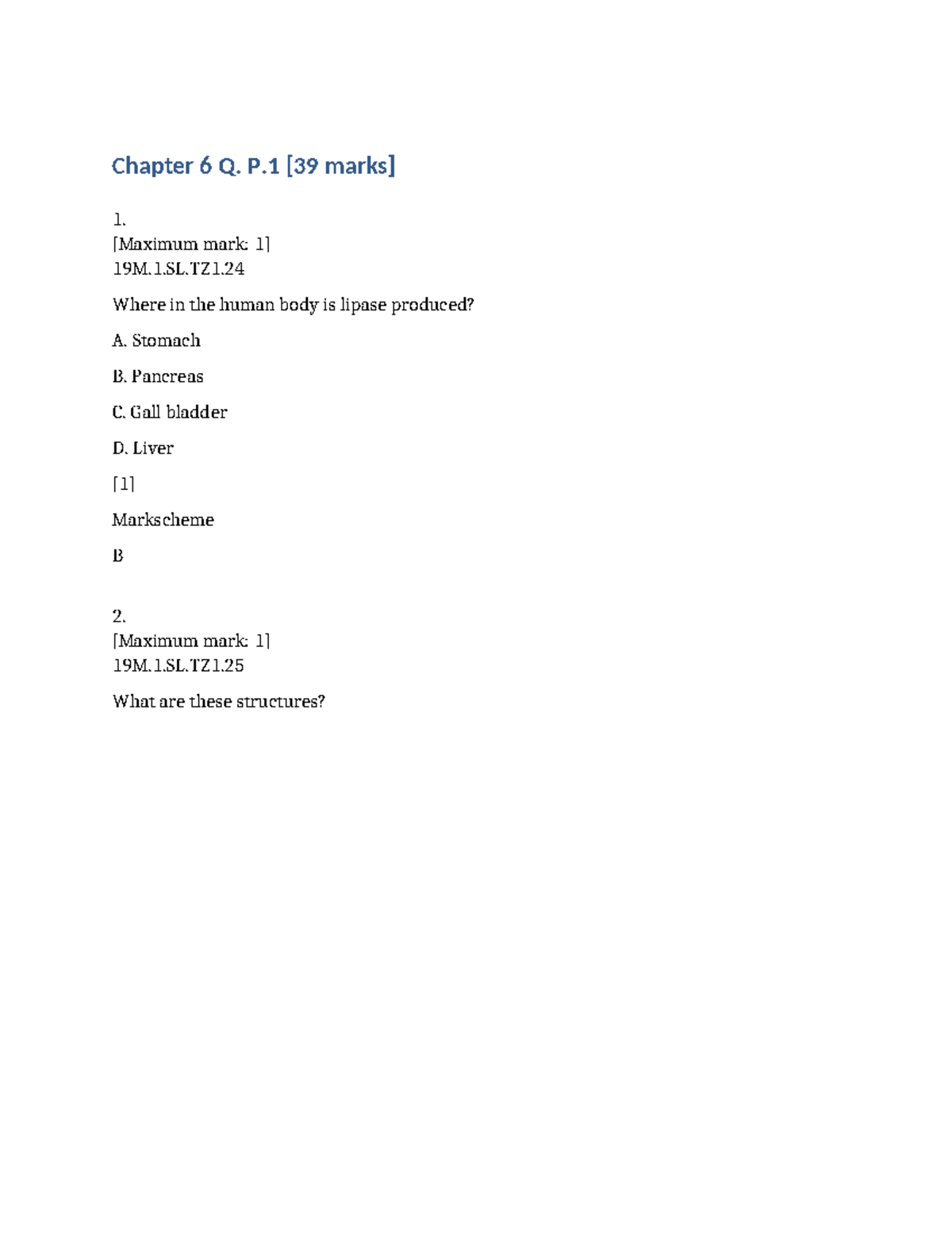 Chapter 6 Q. P - kkhhh - Chapter 6 Q. P [39 marks] 1. [Maximum mark: 1 ...