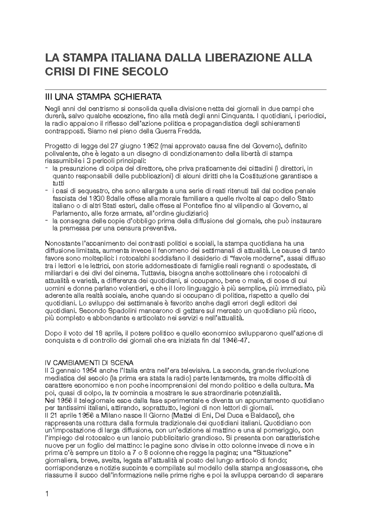 La Stampa Italiana Murialdi - LA STAMPA ITALIANA DALLA LIBERAZIONE ALLA ...