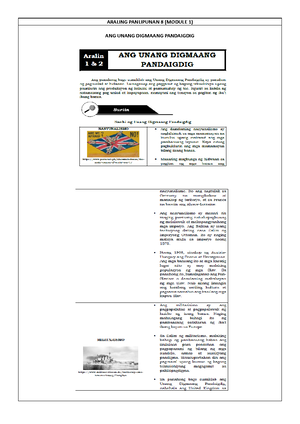 AP 8- Module 345 - Learner's Activity Sheet - Bachelor of Secondary Education - ARALING ...