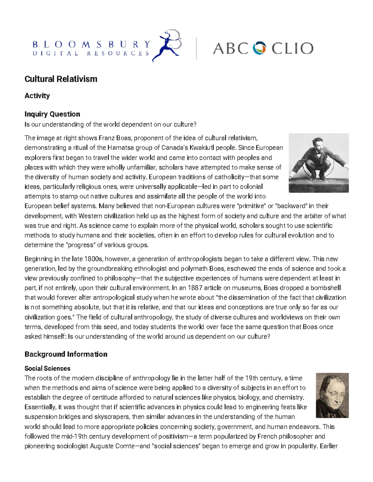 ABC CLIO Solutions - Cultural Relativism (1346356) - Cultural ...