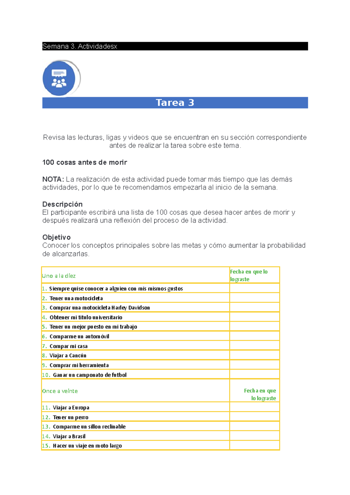 Entregable 3 PBF 3029153 - Semana 3. Actividadesx Tarea 3 Revisa las ...