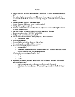 ARRT Definitions - RADIOGRAPHY EXAMINATION CONTENT SPECIFICATIONS ARRT ...