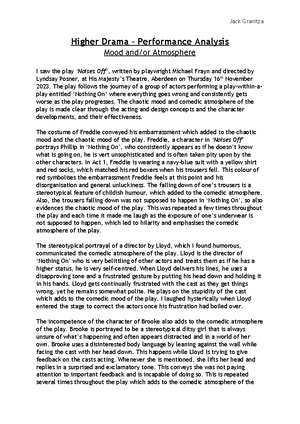 Theatre Production - Text in Context - The Crucible (Acting Concepts ...