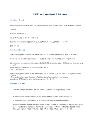 CS 225 Final review - Answer to assignments - CS225 Final Exam Review The final exam will cover ...