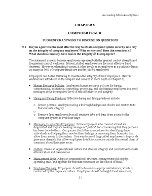 Solution manual to Chapter 3 - 3- CHAPTER 3 SYSTEMS DEVELOPMENT AND DOCUMENTATION TECHNIQUES ...